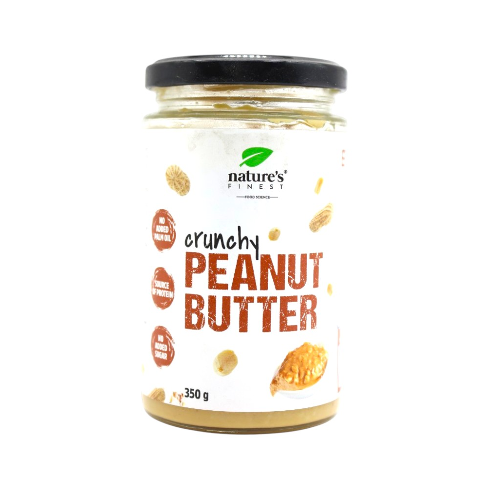 Natures Finest 100% Peanut Butter Crunchy 350Gm – Select Food Shoppe
