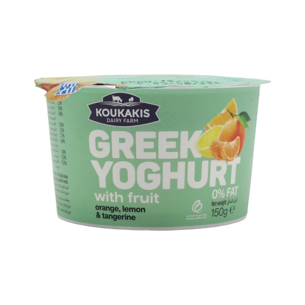 Koukakis Greek Yoghurt With Orange, Lemon, & Tangerine 150G – Select ...