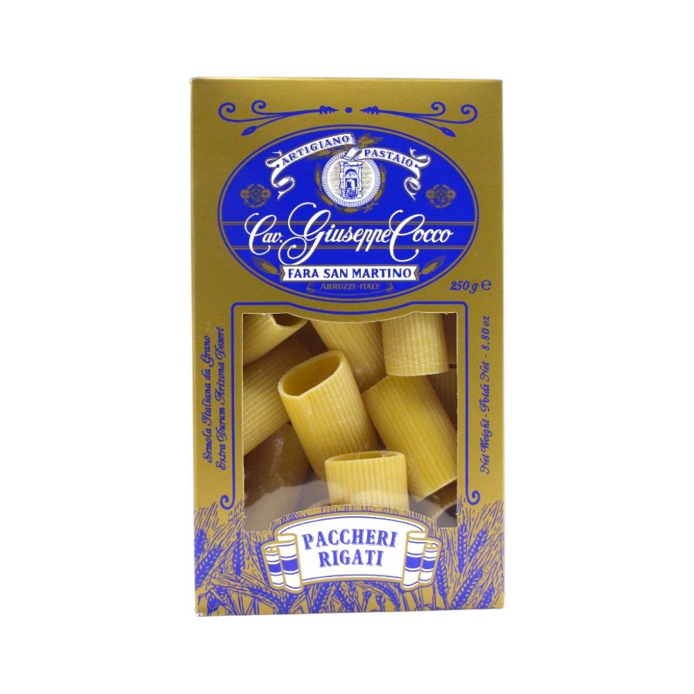 Cav Guiseppe Cocco N.76 Paccheri Rigati Pasta 250Gm – Select Food Shoppe