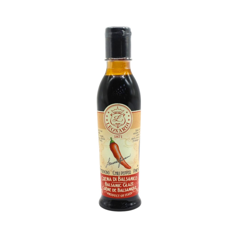 Leonardi Balsamic Glaze Chili Pepper 220Gm – Select Food Shoppe