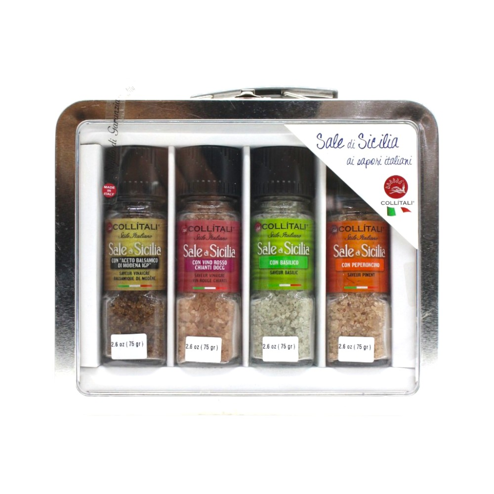 Collitali Sicily Salt Set Of 4 300 G – Select Food Shoppe