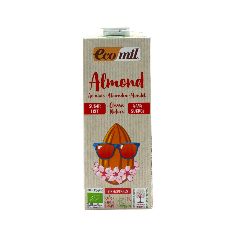 Ecomil Classic Nature Almond Milk Sugar-Free Bio 1 L – Select Food Shoppe
