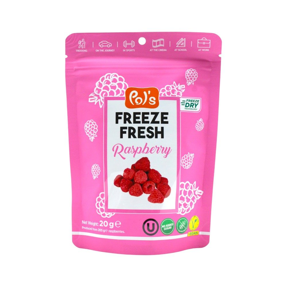 Pols Freeze Fresh Dry Raspberry 20G – Select Food Shoppe
