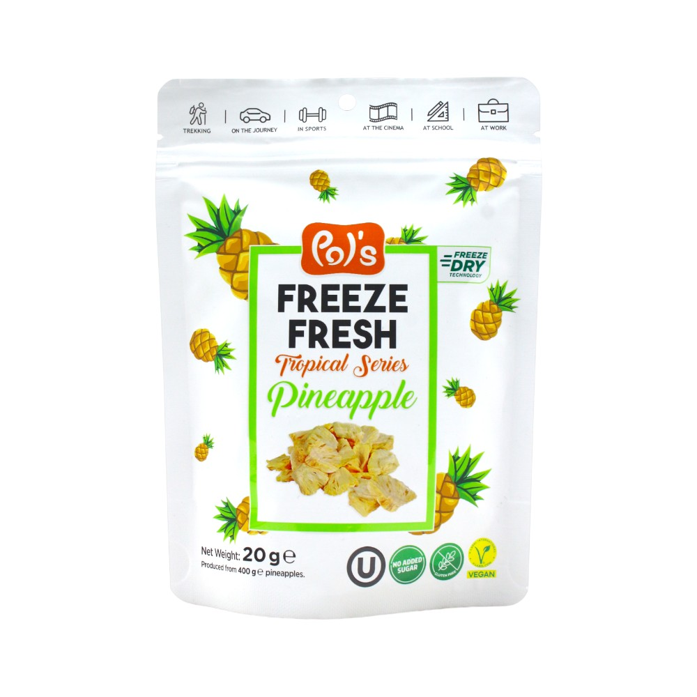 Pols Freeze Fresh Dry Pineapple 20G – Select Food Shoppe